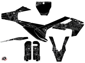 kit déco motocross husqvarna zombies dark noir | Kutvek
