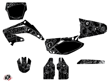 kit déco motocross honda zombies dark noir | Kutvek