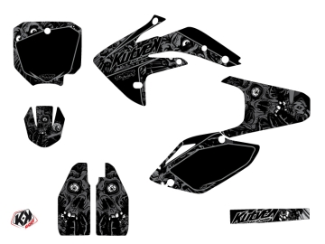kit déco motocross honda zombies dark noir | Kutvek