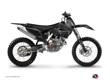 kit déco motocross husqvarna zombies dark noir | Kutvek