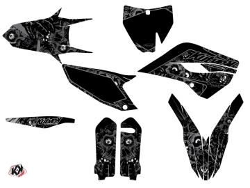 kit déco motocross husqvarna zombies dark noir | Kutvek