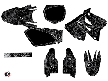 kit déco motocross suzuki zombies dark noir | Kutvek