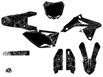 kit déco motocross suzuki zombies dark noir | Kutvek