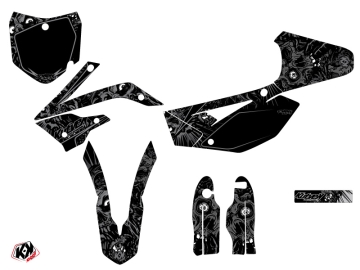 kit déco motocross tm zombies dark noir | Kutvek