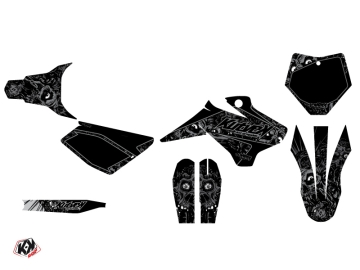 kit déco motocross ycf zombies dark noir | Kutvek
