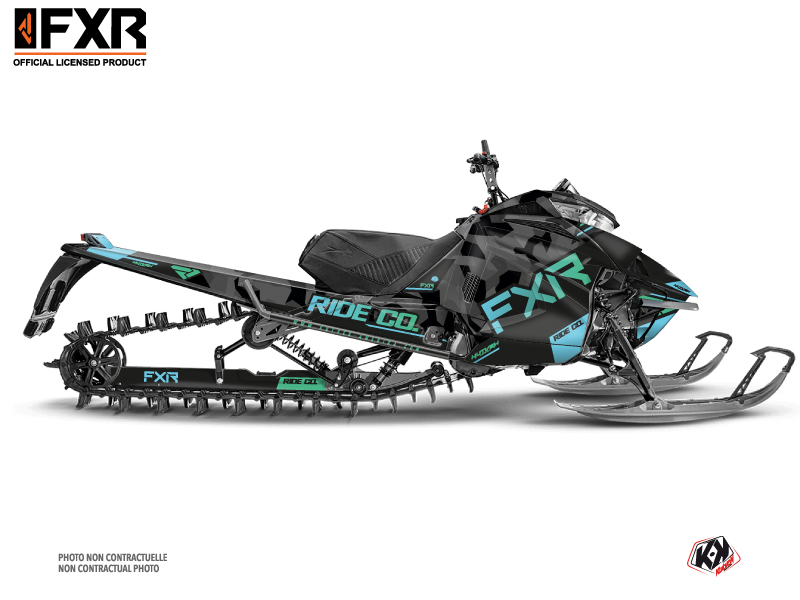 arctic cat snowmobile fxr k21.2 graphic kit blue | Kutvek